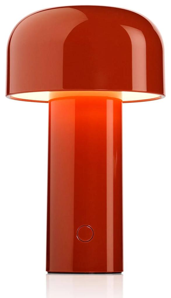 Nabíjecí LED stolní lampa FLOS Bellhop cihlově červená