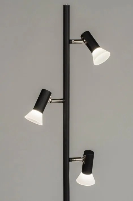 Stojací designová lampa Black Tom