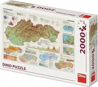 DINO Mapa Slovenska / 2000 dílků / od 15 let