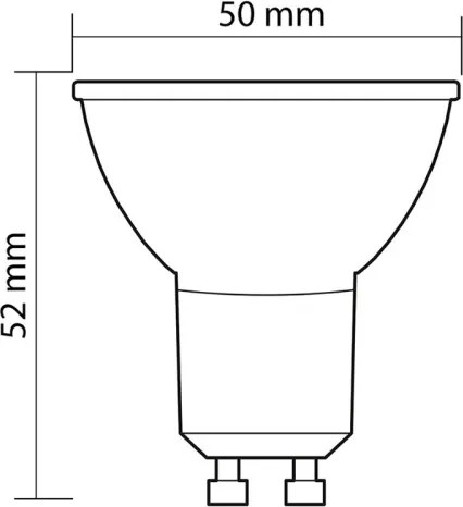 LED žárovka GU10 McLED 4,9W (60W) neutrální bílá (4000K), reflektor 38° ML-312.168.87.0