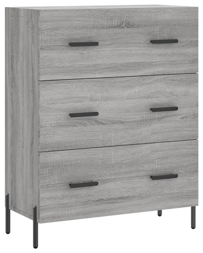 Skříň highboard šedá sonoma 69,5 x 34 x 180 cm kompozitní dřevo - Default Title