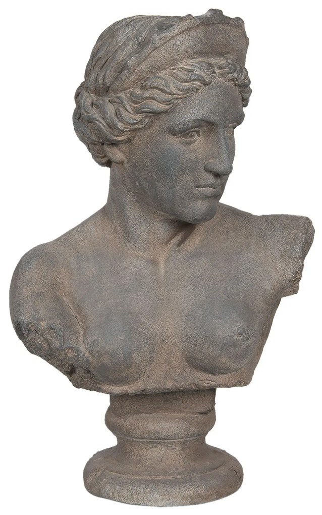 Kameninová busta ženy v antickém stylu Géraud - 44*26*70 cm