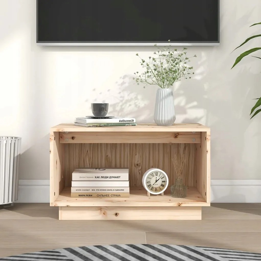 Fionshop 263596420 Tv skříňka 60 x 35 x 35 cm masivní borové dřevo
