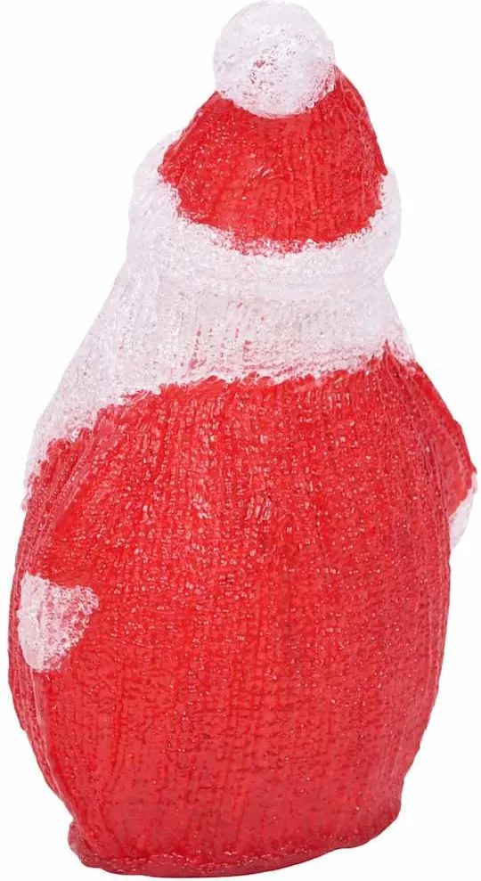 Vánoční akrylový Santa s LED vnitřní i venkovní 28 cm 328786