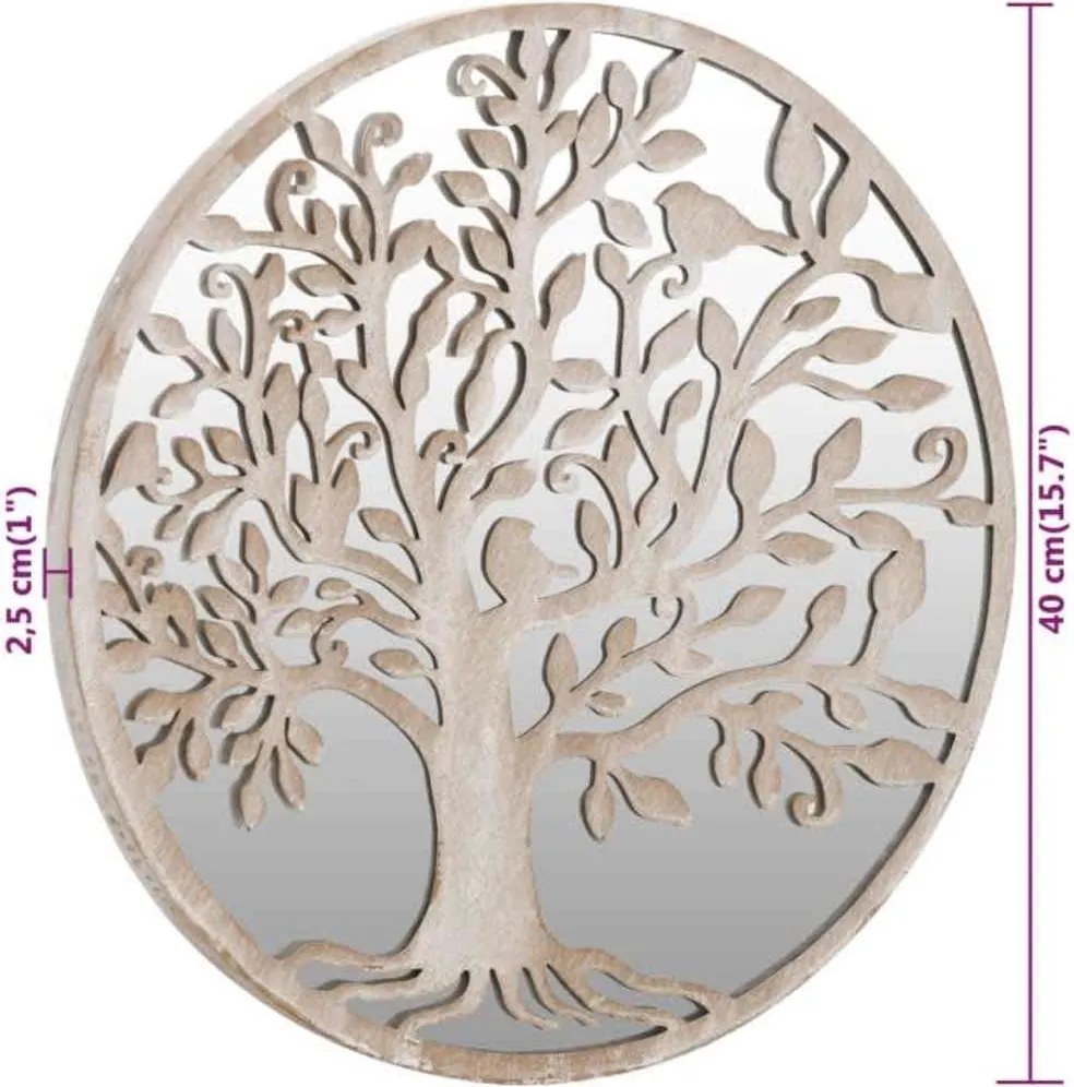 Zrcadlo pískové 40 x 2,5 cm železo kulaté do interiéru 3093539