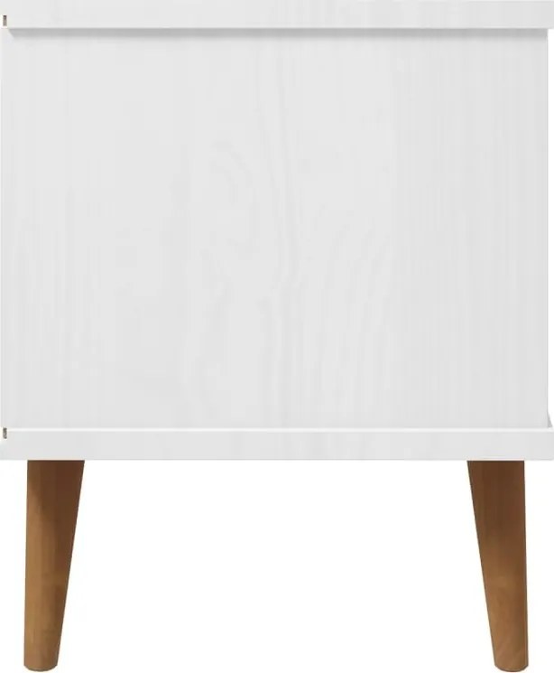 vidaXL TV stolek MOLDE 106 x 40 x 49 cm masivní borové dřevo [350532] Barva: Šedá
