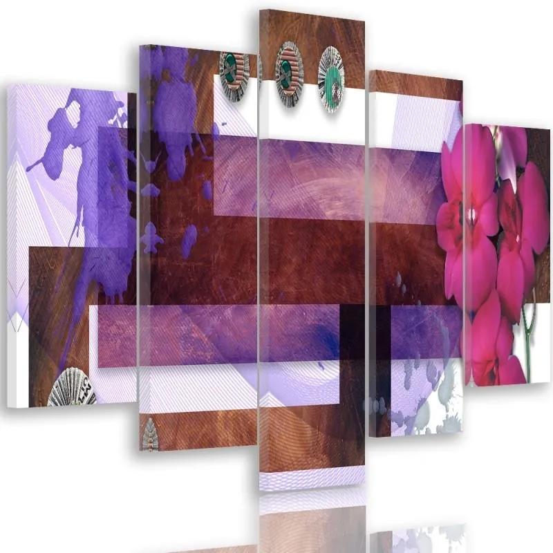 CARO Obraz na plátně - Composition With Orchid 150x100 cm