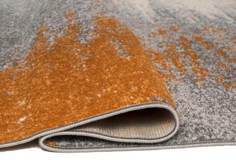 Kusový koberec Calif šedooranžový 80x250cm