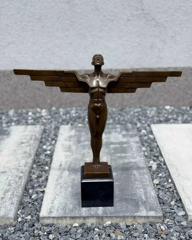 Bronzová socha - Ikarus Art Deco