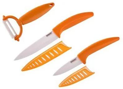 BANQUET 3dílná sada keramických nožů GOURMET CERAMIA ARANCIA