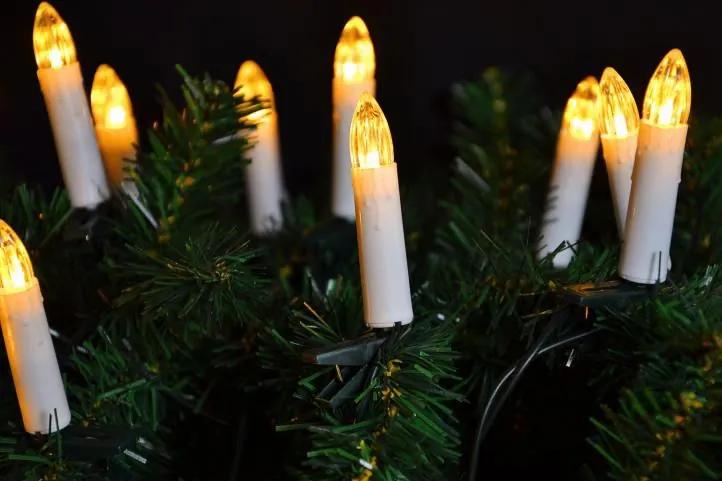 Nexos 5960 Klasické svíčky na vánoční strom - teple bílá