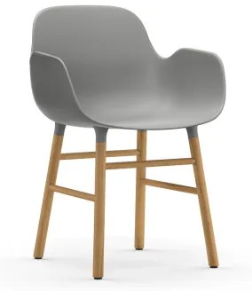 Form Armchair Oak šedá Normann Copenhagen