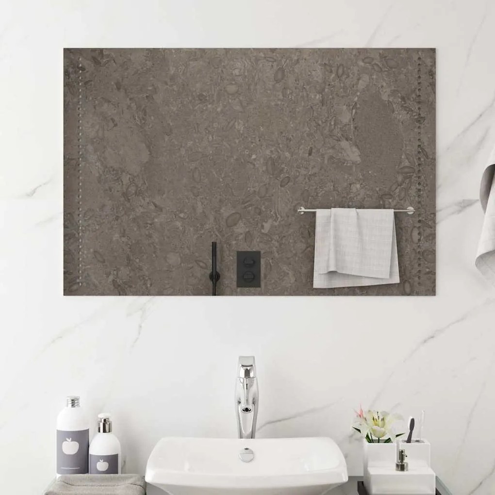 Koupelnové zrcadlo s LED osvětlením 90 x 60 cm 151733