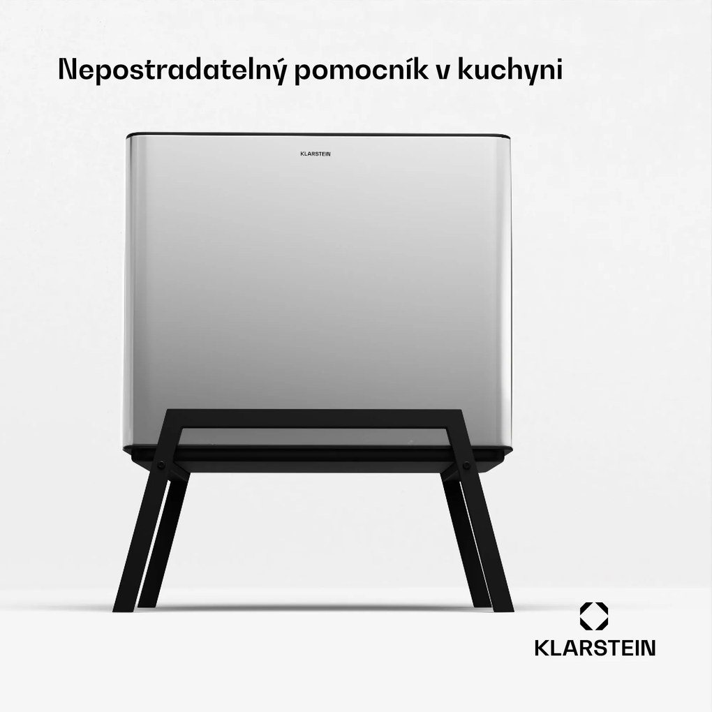 Klarstein Yuma, odpadkový koš, 40 l, včetně kompostéru, s nožičkami, pachový filtr