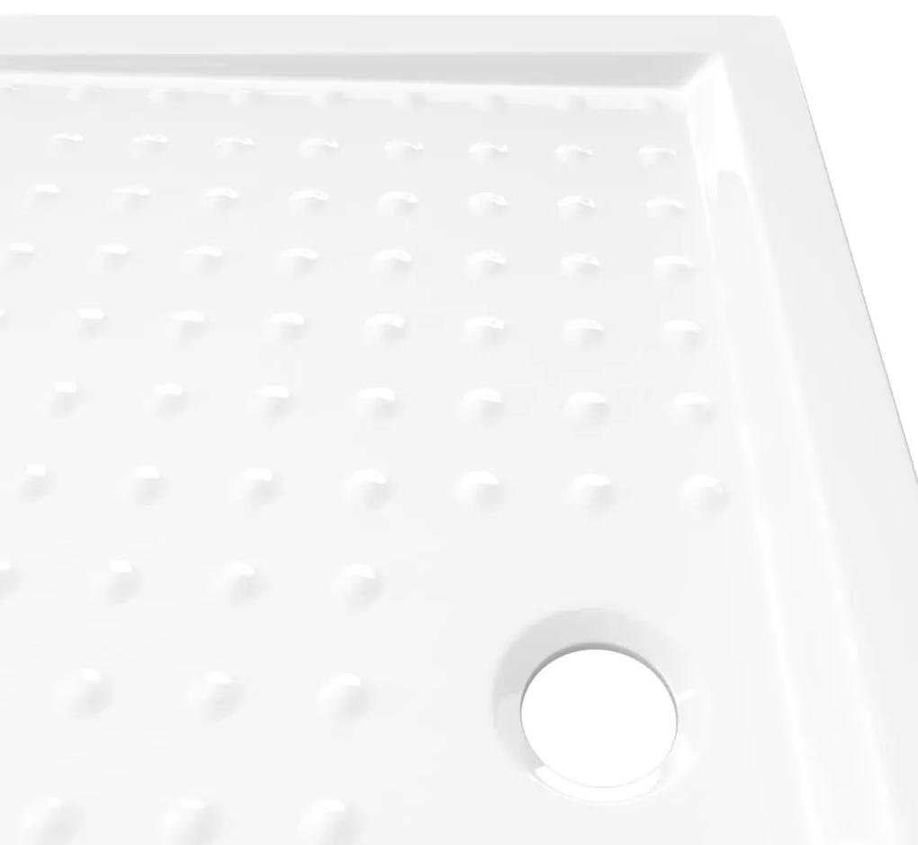 Sprchová vanička s puntíky bílá 80 x 100 x 4 cm ABS,  148897
