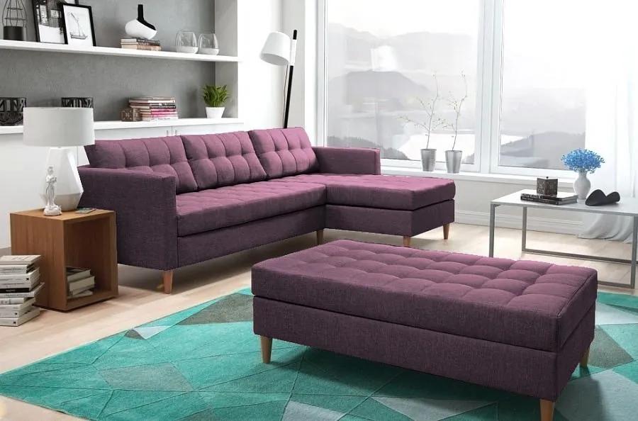 Casarredo - Komfort nábytek Rohová sedačka a taburet FELICIA výběr látek SK1 | potah: berlin new 03
