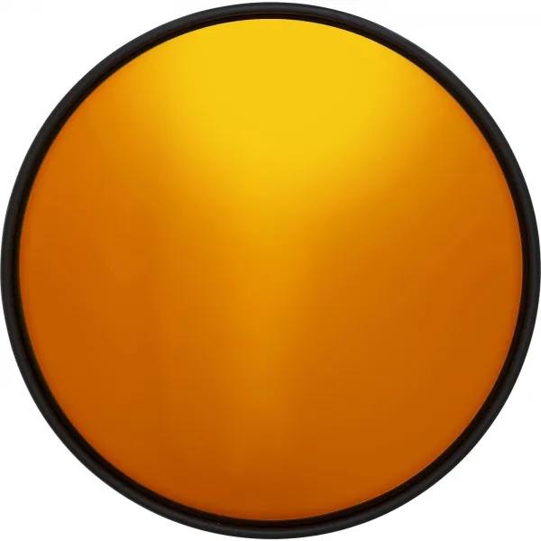 Zrcadlo Celebration - oranžové, O60 cm