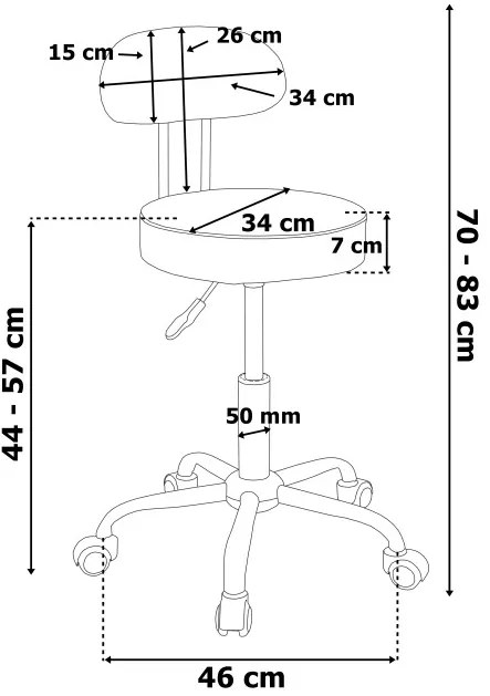 Kancelářská židle GAMMA bílá