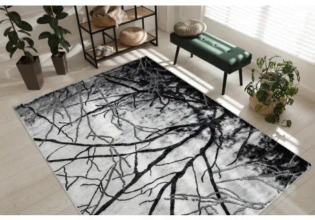 koberec EMERALD výhradní 3820 glamour, stylový strom stříbrný velikost 180x270 cm | krásné koberce cz