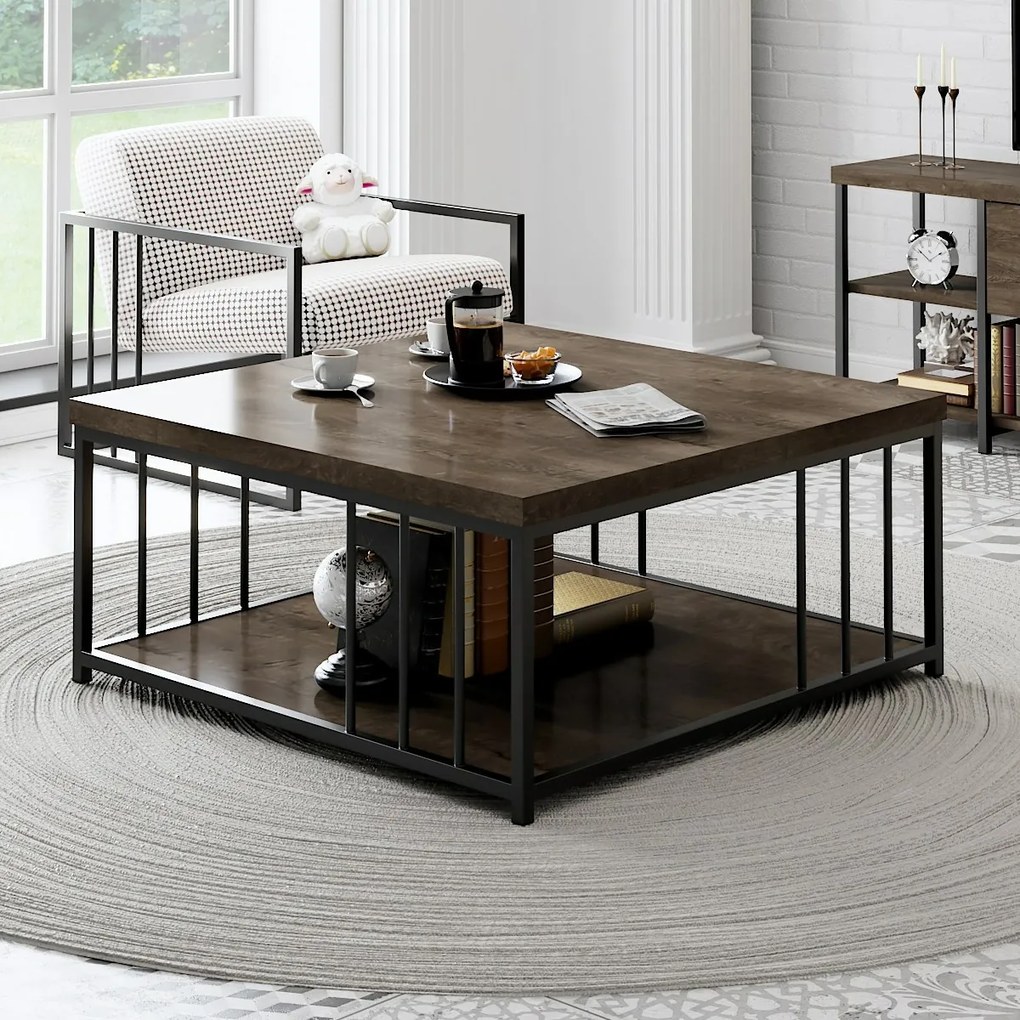 Konferenční stolek Zenn Walnut and Black