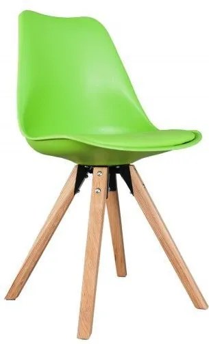 Deflee židle SCANDINAVIA LIME ZDL36207100% polyuretan -syntetická kůže, plast, masivní dřevo  50 cm x 80 cm x 55 cm