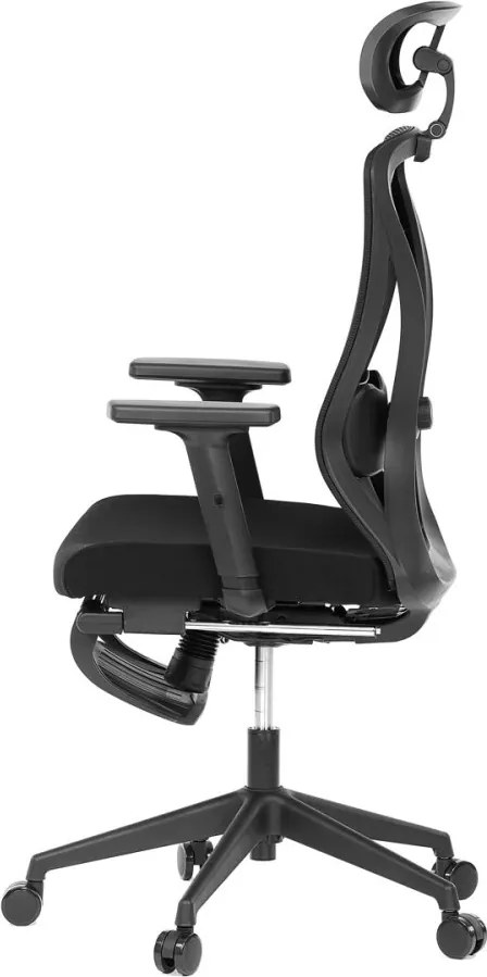 Kancelářská židle KA-S257 BK, synchronní mechanismus, černá síťovina (62 x 72) cm
