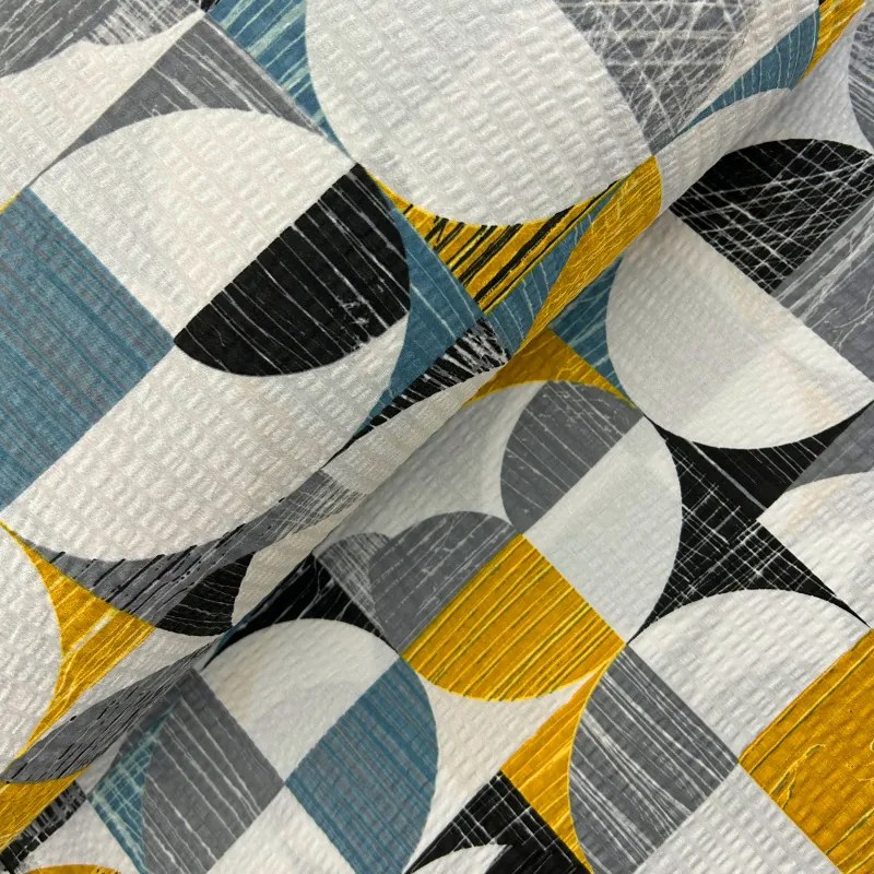 Ervi bavlněné KREPOVÉ povlečení - geometrický vzor -26710-6