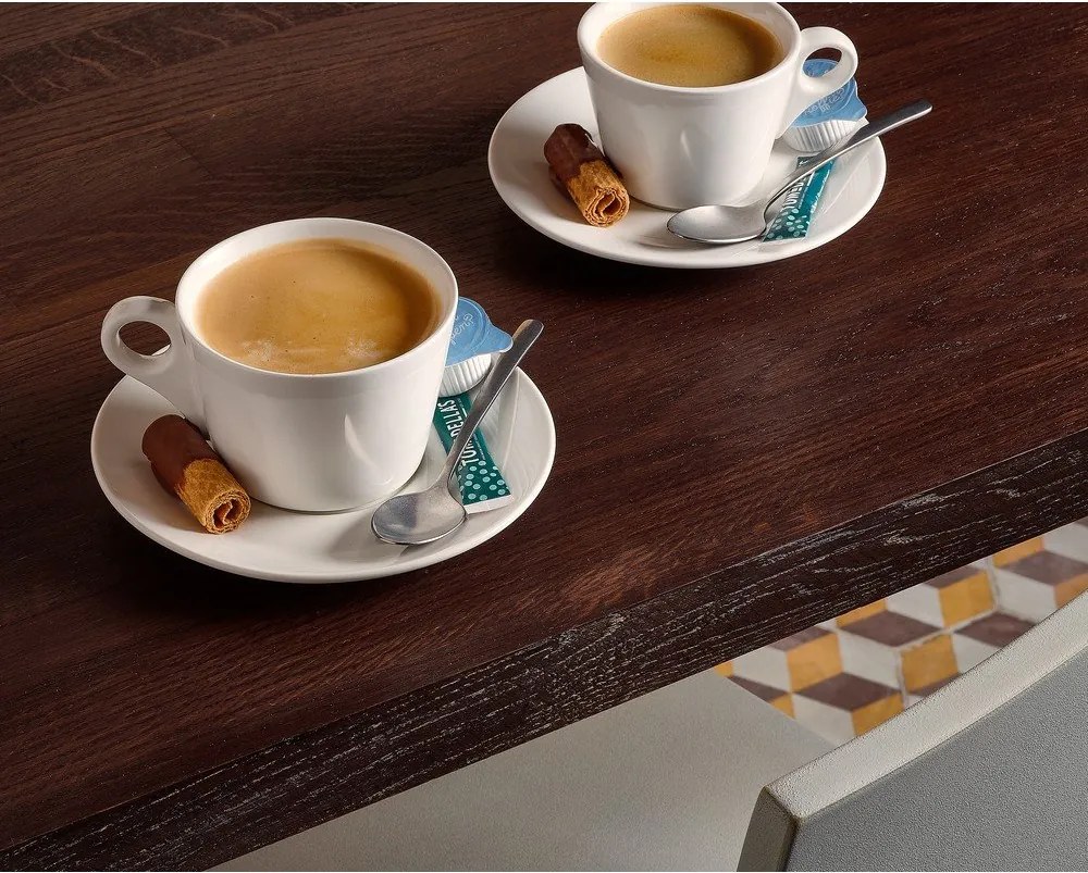 Bílý porcelánový podšálek ø 15,5 cm Barista – BonBistro