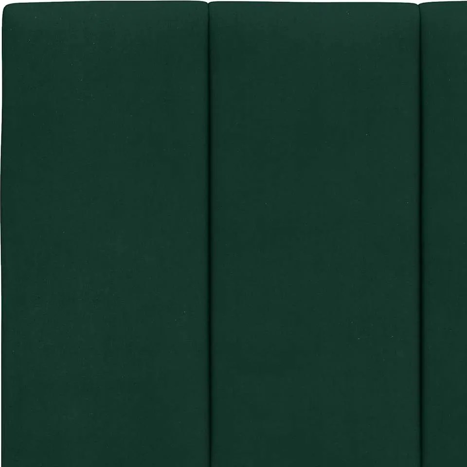 Postel s matrací Hanko tmavě zelená 160 x 200 cm samet 3208607