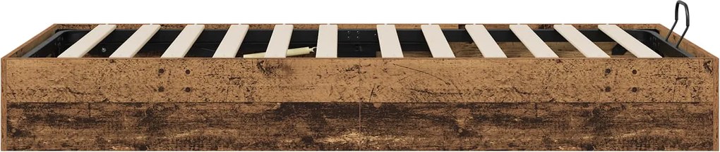 Ottoman postel Staré dřevo 203 x 100 x 25 cm Dřevěný materiál 3409251