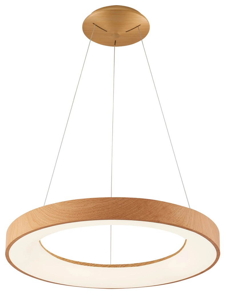 Moderní lustr Santana 60 Cct dřevo + dálkové ovládání