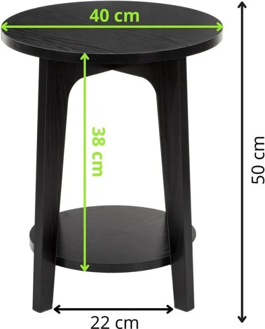 Konferenční stolek SPRINGOS HF0066 černý