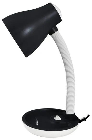 Moderní stolní lampa na 1 žárovku E27, černobílá