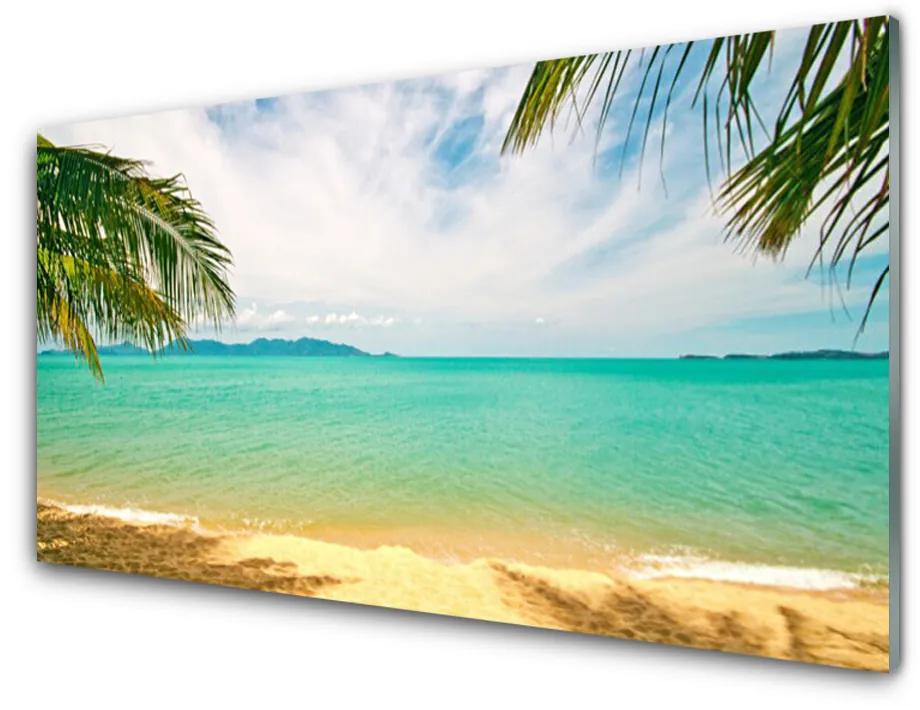 akrylový obraz Moře Pláž Krajina 140x70 cm