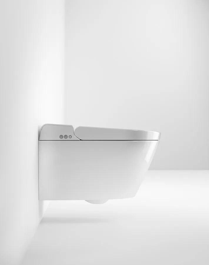 GSI GSI, WCLEAN závěsné WC Swirlflush s integrovaným elektronickým bidetem, bílá ExtraGlaze, 7418K11