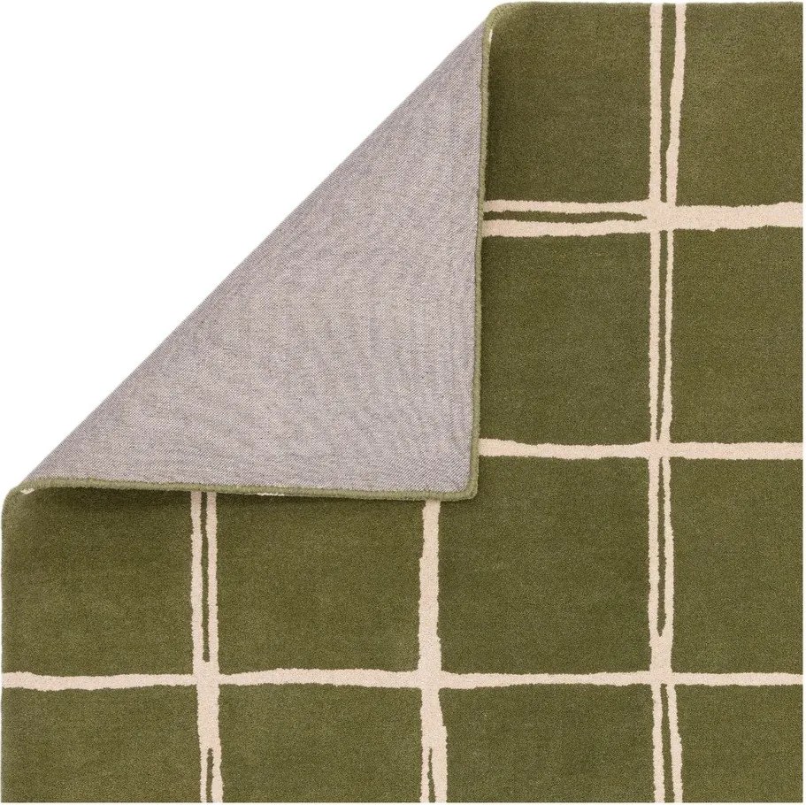 Zelený ručně tkaný vlněný koberec 120x170 cm – Asiatic Carpets
