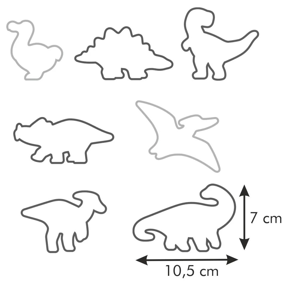 TESCOMA Vykrajovátka dinosauři DELÍCIA KIDS, 7 ks