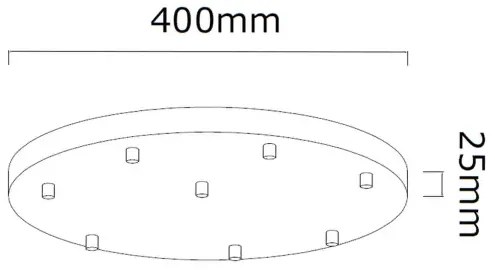 Designový lustr Ero 13 chrom