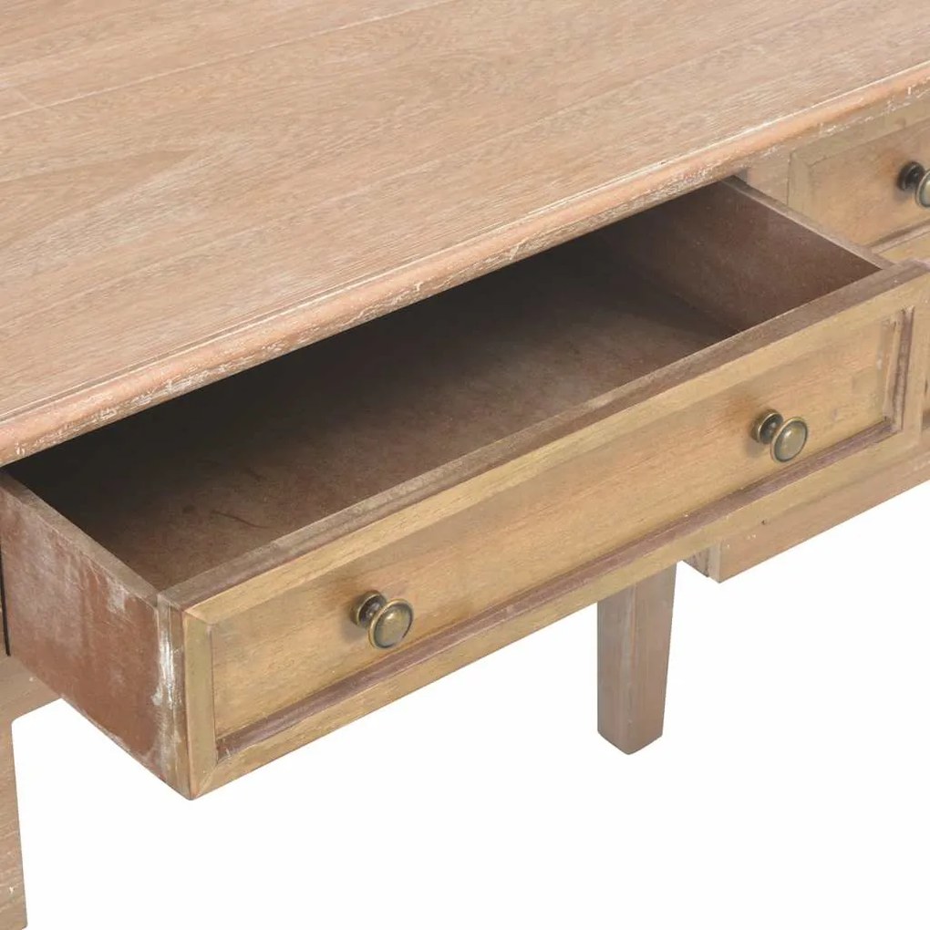 Psací stůl hnědý 109,5 x 45 x 77,5 cm dřevo 280072