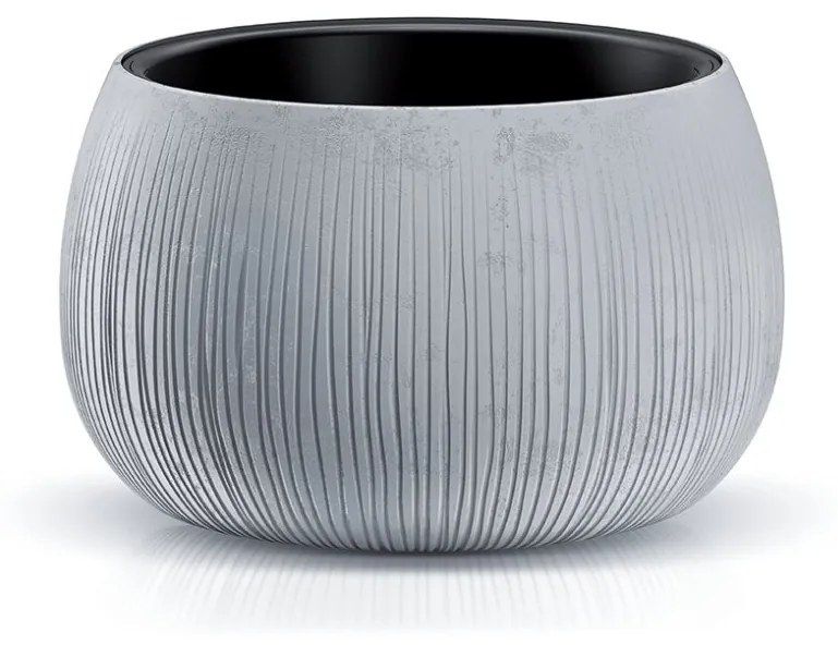 PROSPERPLAST Květináč - BETON BOWL Průměr: 23,8 cm, Barva: beton