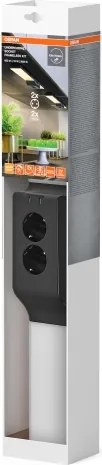 Osram - LED Stm podlinkové svítidlo se zásuvkami UNDERCABINET LED/10W/230V černá