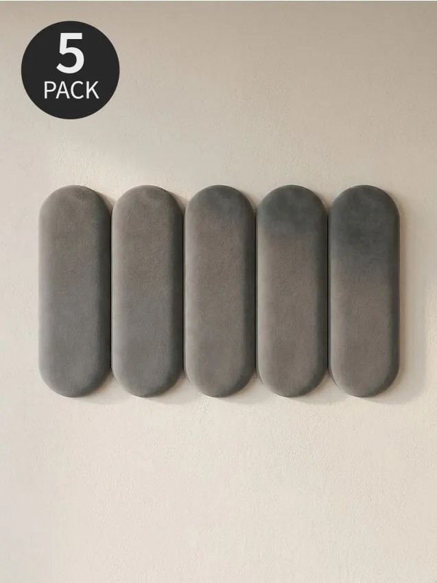 Sinsay - Čalouněné stěnové panely 5 pack - šedá