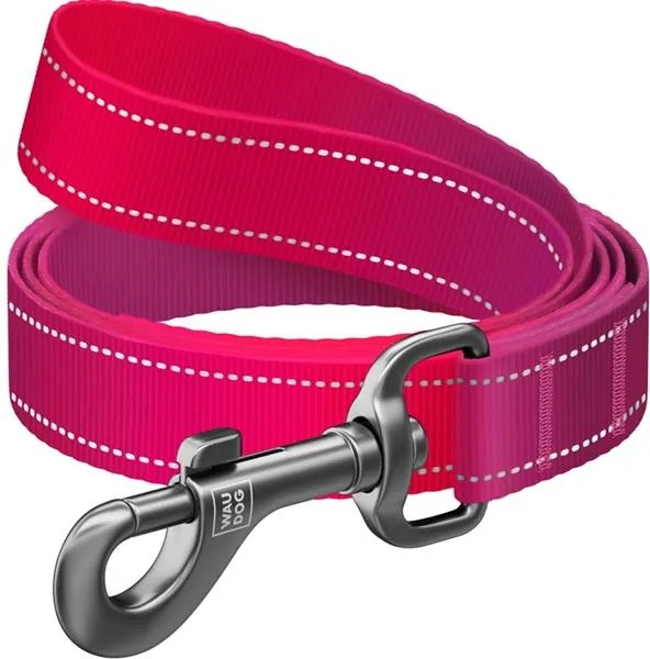 Vodítko nylon WAUDOG Mono 2,0x122cm růžové