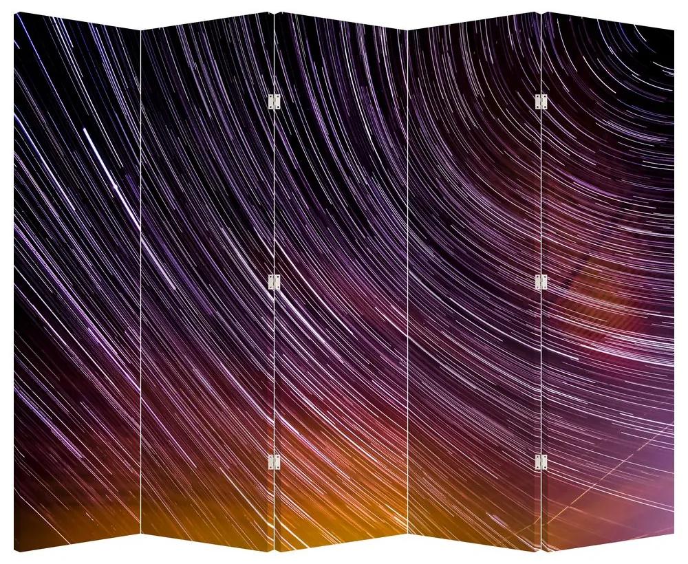 Paraván - Rozmazané hvězdy na obloze (210x170 cm)