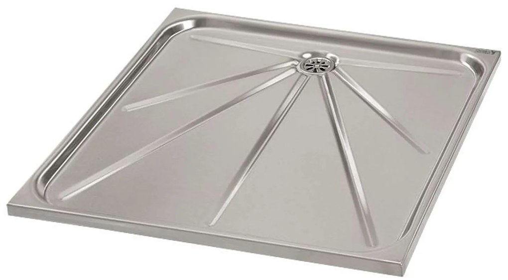 Sanela - Nerezová sprchová vanička 700x700 mm, antislip SLSN 06