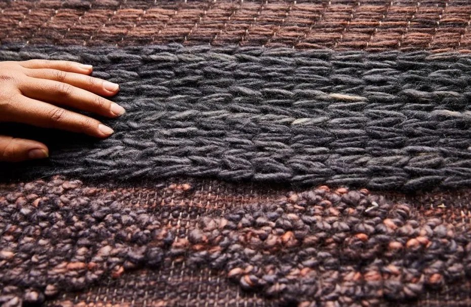 Diamond Carpets India, Ručně vázaný kusový koberec Black Melange DE 2006 Multi Colour, 240x300, hnědá, ložnice