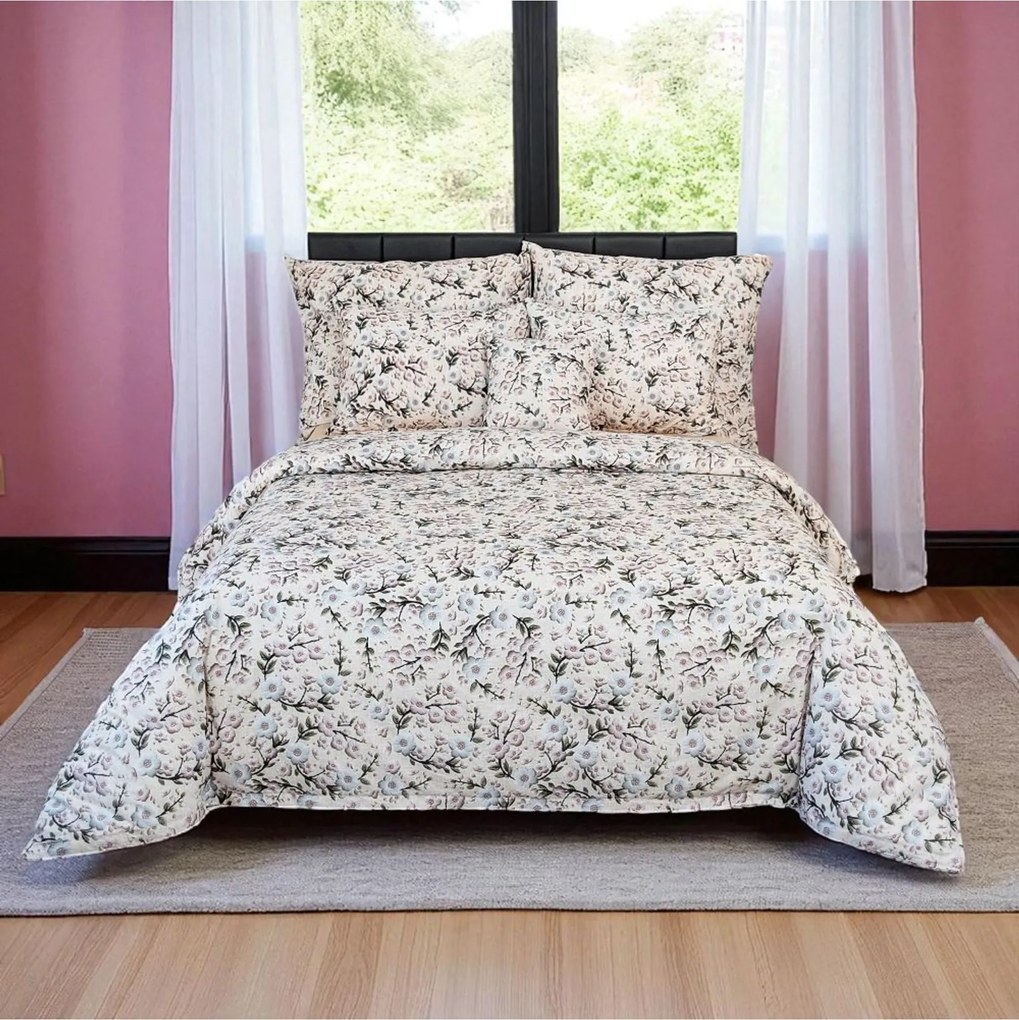 5D povlečení Třešňový květ - 1x 140/220, 1x 70/90cm