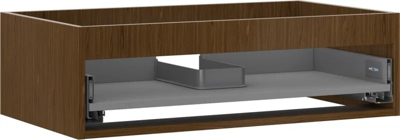 Mexen Box-A, závěsná skříňka 80 cm, 1 zásuvka, ořech, 91AX0-0800-235-1-86