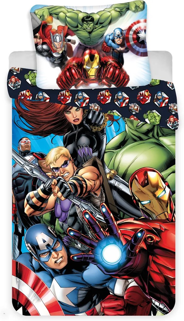 Jerry Fabrics Povlečení Avengers 03, 140x200 / 70x90 cm