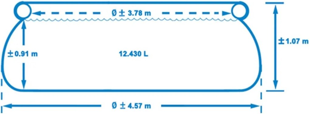 Bazén Intex Easy Set 4,57 x 1,07 m kompletset s kartušovou filtrací